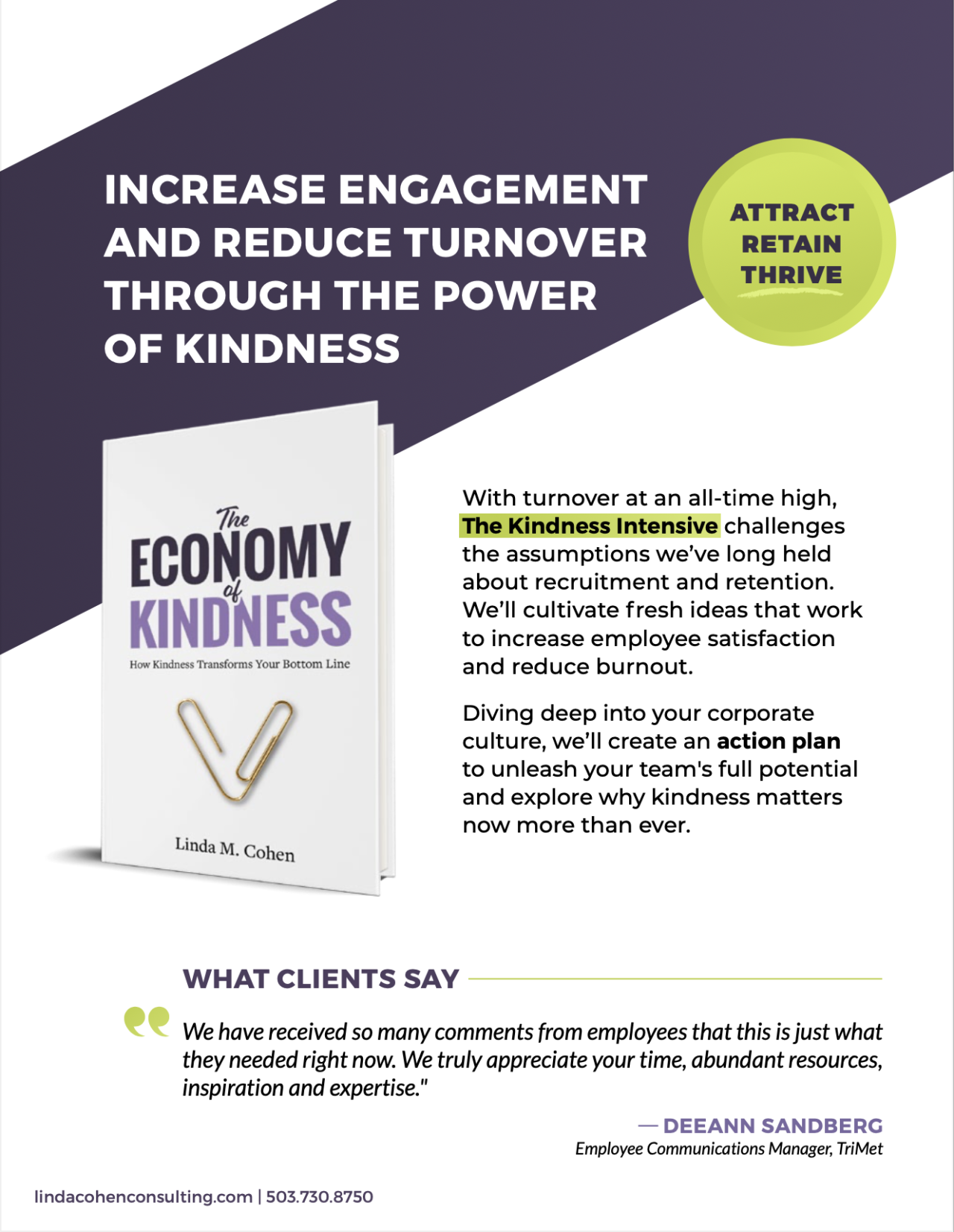 Workplace Kindness Intensive - Linda Cohen Consulting